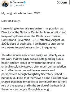 “CDC Is No Longer About Science”—Dr. Demetre Daskalakis Drops Bombshell ...