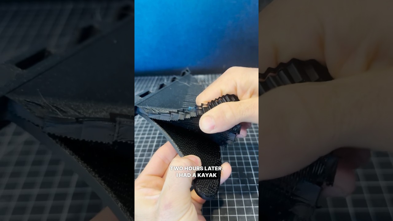 Fixing a kayak with 3D printing #3Dprinting #DIY #vanlife #repair