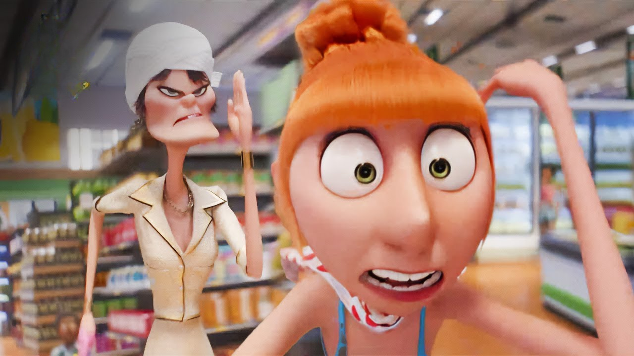 Chased Round the Supermarket by Crazy Old Lady - Despicable Me 4 (Steve ...