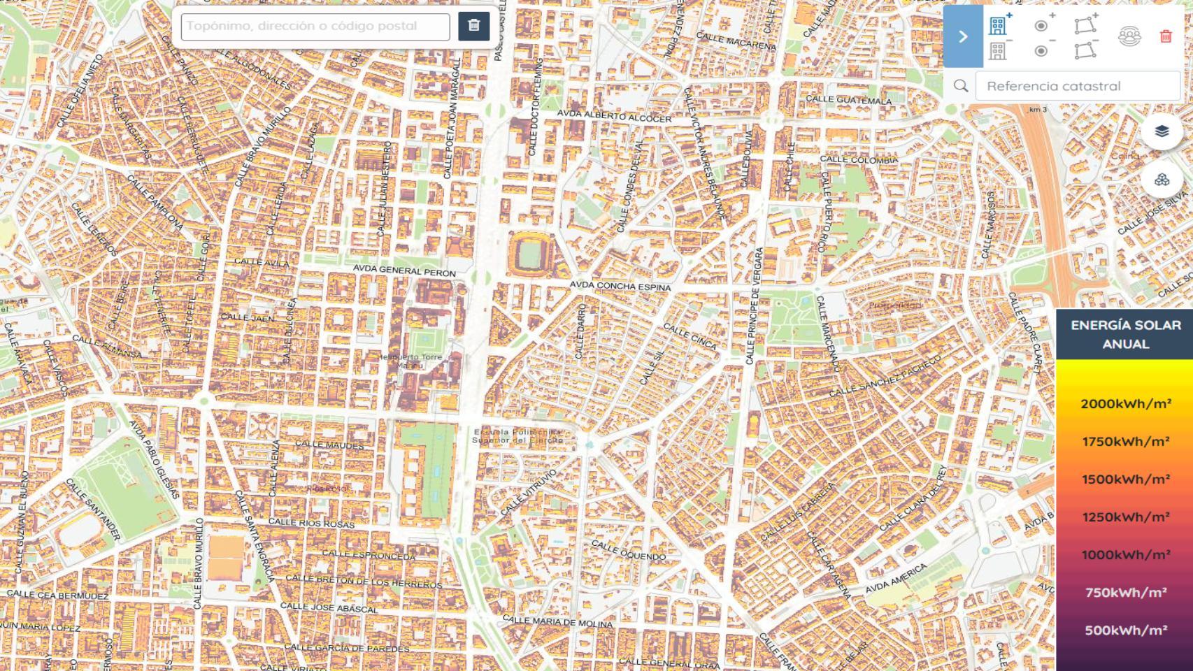 El 'Google Maps' español para saber si es rentable instalar placas ...