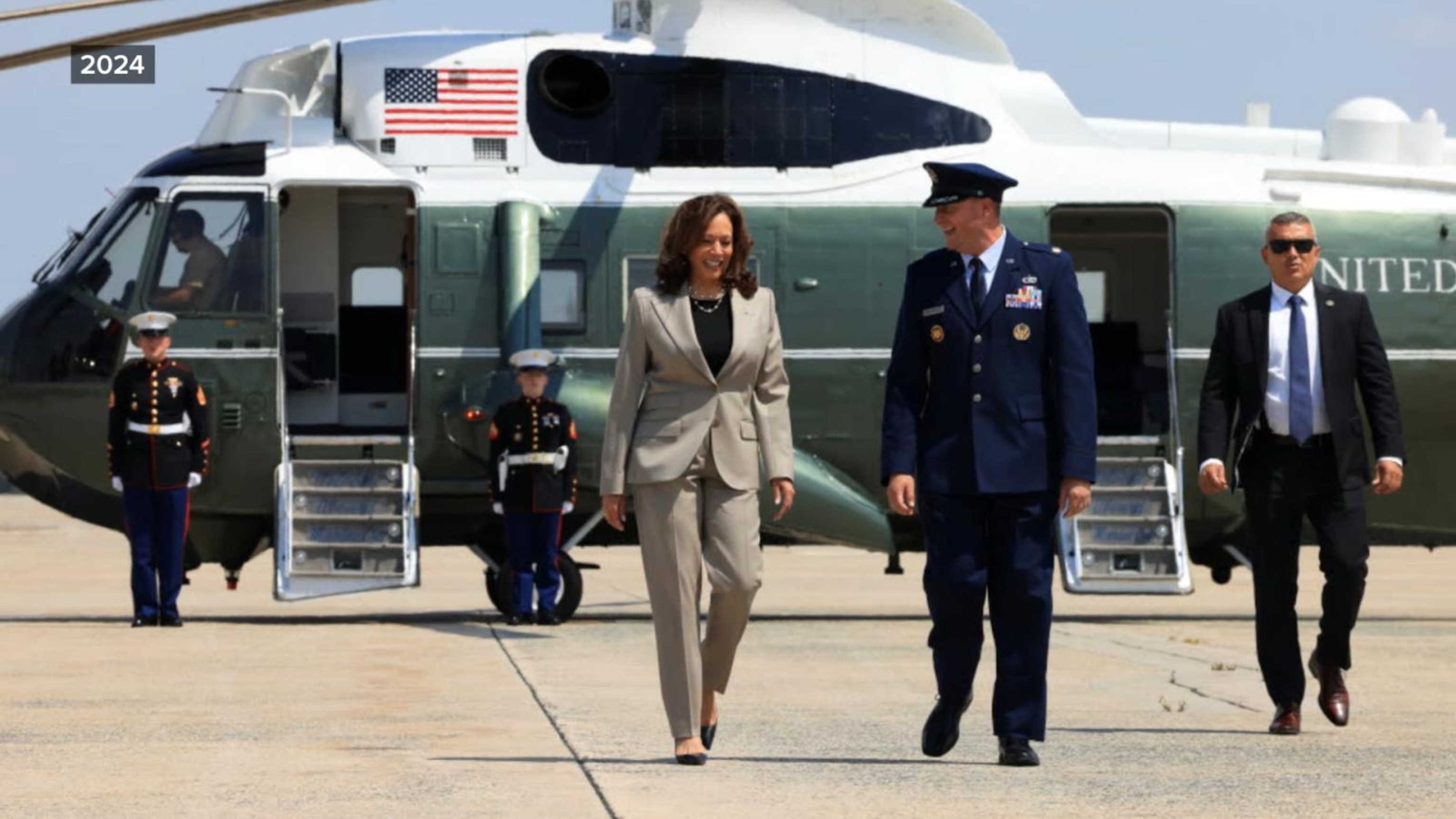Why did President Trump revoke Kamala Harris's secret service detail?