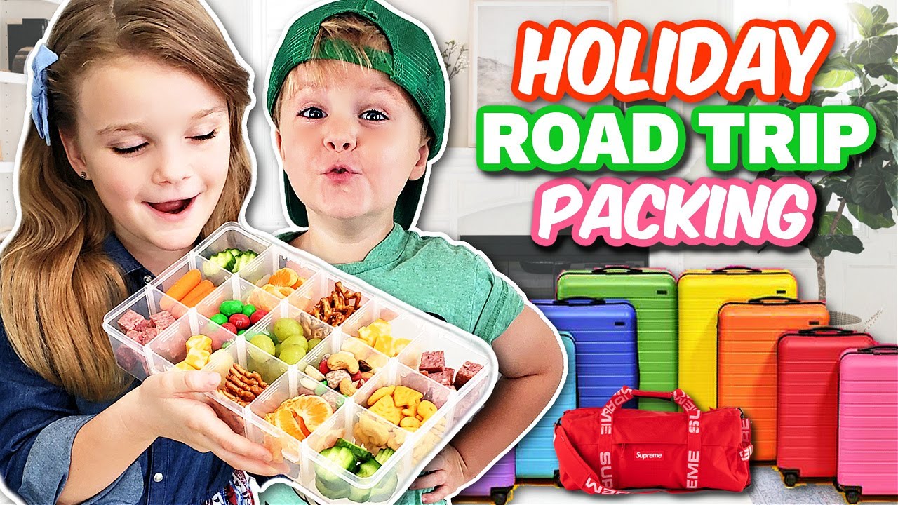 Road trip packing for 4 kids! 🚙 Activities, snacks and fun hacks