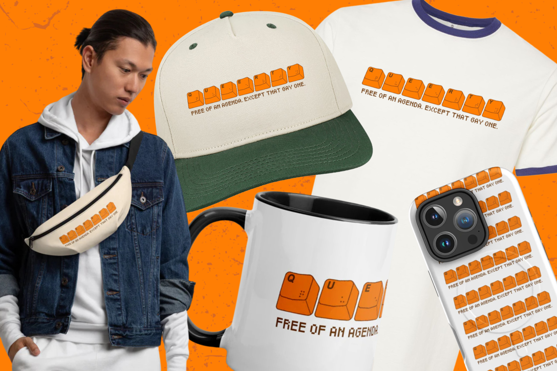 Queerty’s 20th anniversary merch is here