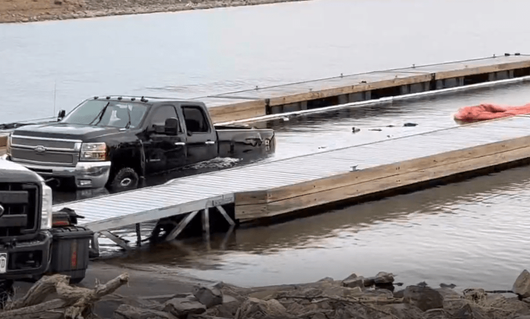 Photos: Truck, trailer fully submerge at Chatfield Reservoir boat ramp