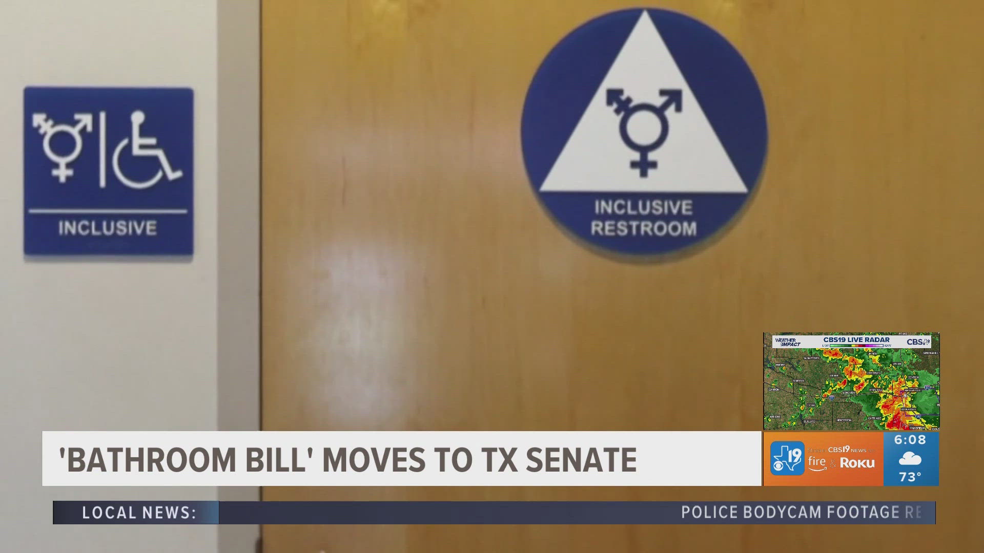 'Bathroom bill' moves to Texas Senate
