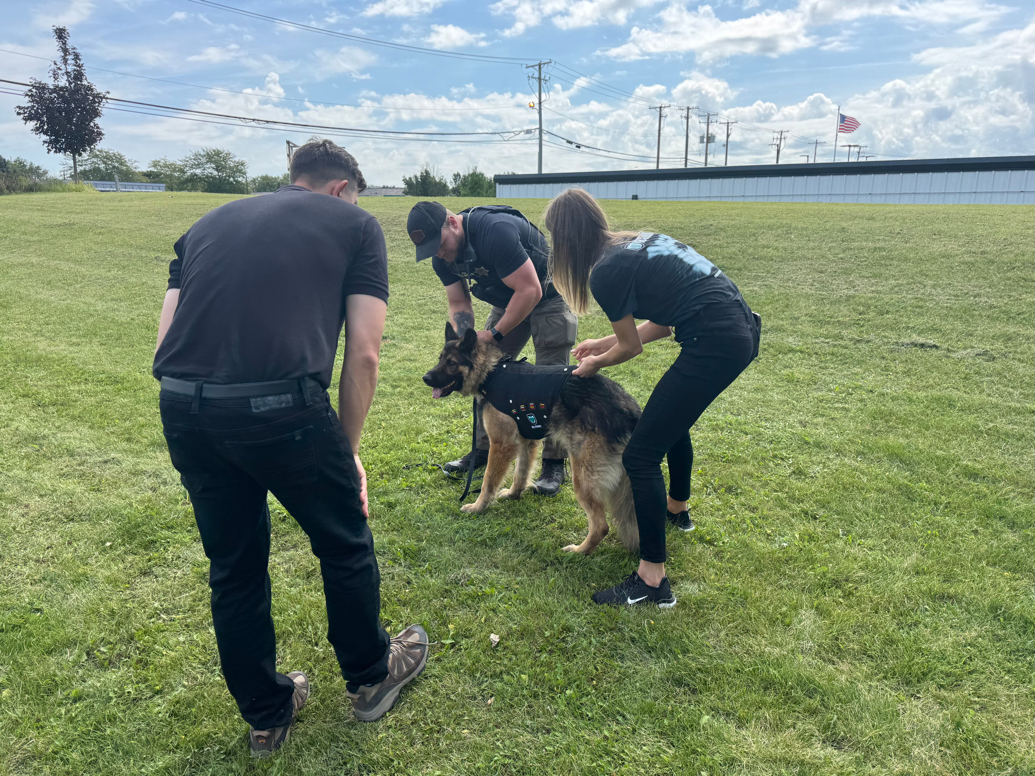 Stateline K-9 officers fitted for ballistic vests