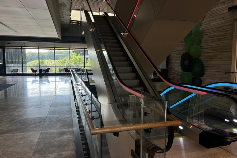 Tour Vanguard's new Charlotte office and amenities at the abandoned ...