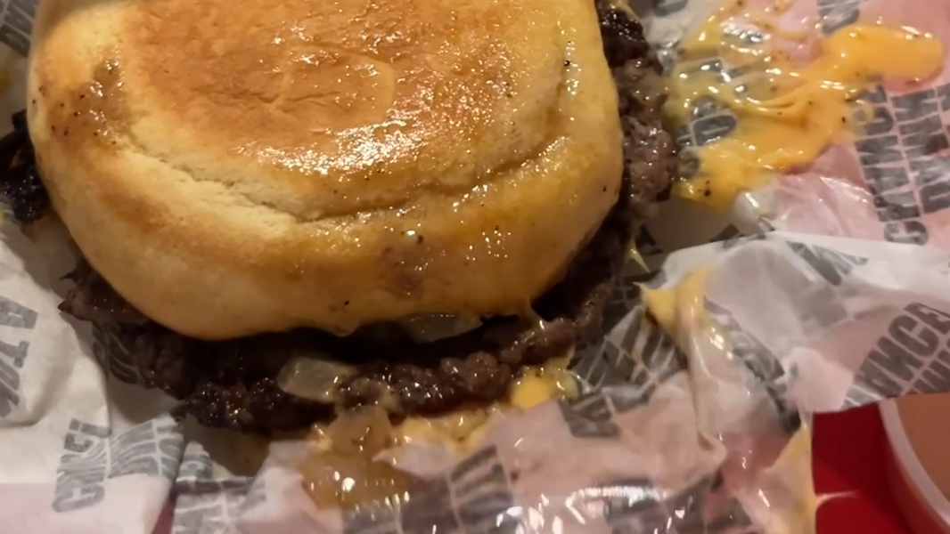 Wagyu smashburger with beef tallow fries for happy hour at downtown ...