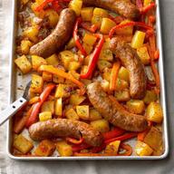 Sausage, Pepper and Potato Bake
