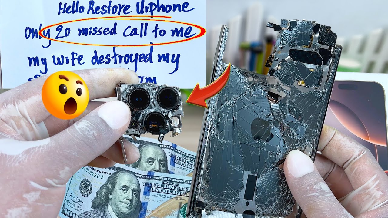 🤔 My wife destroyed my iPhone 🙄! Restore iPhone 12 Pro Max for sad husband!