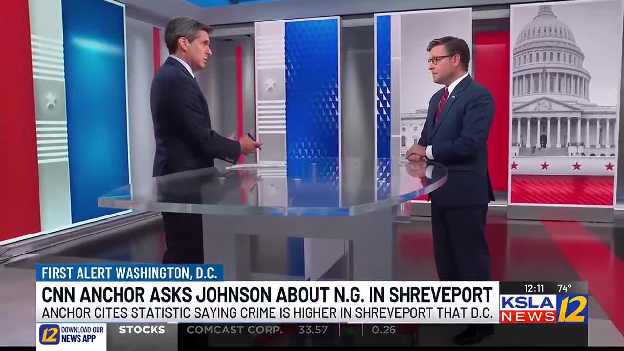 Mike Johnson speaks on having National Guard in Shreveport