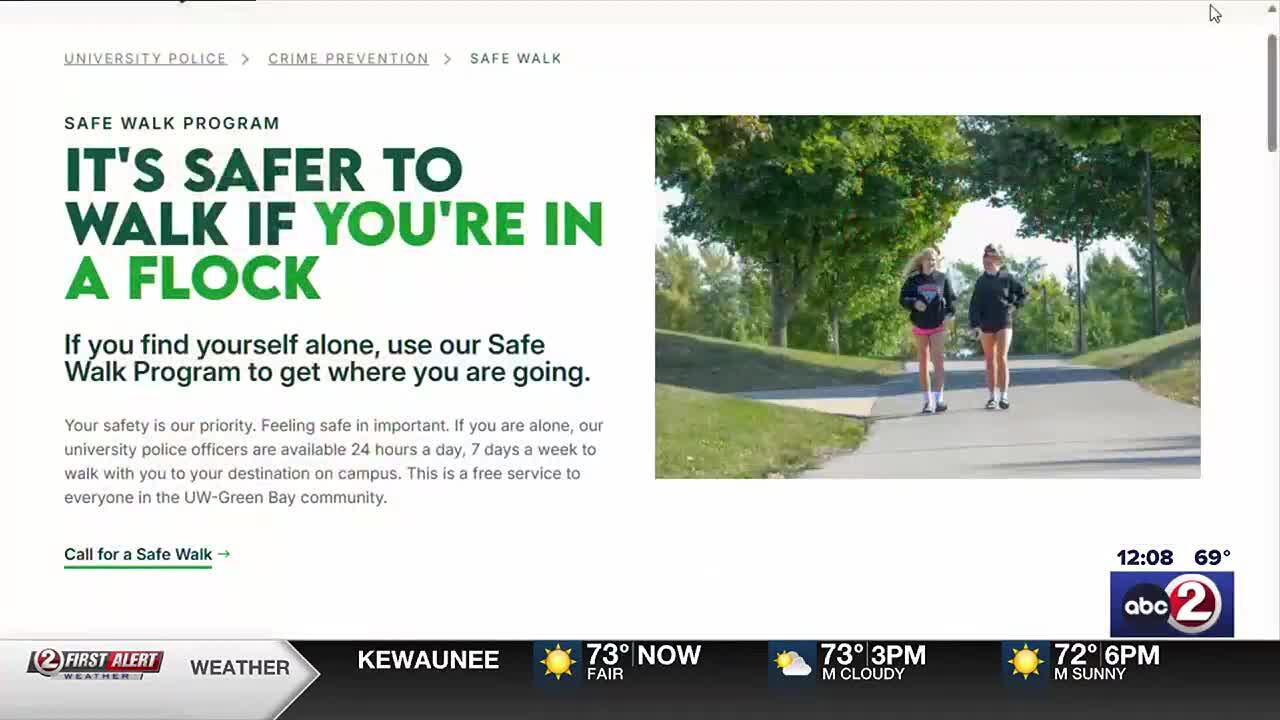‘Safe Walk Program’ at UW-Green Bay one example of how colleges keep ...