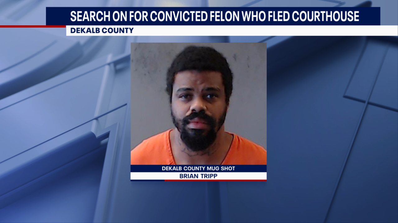 Convicted felon Brian Tripp on the run after jumping bail in DeKalb County