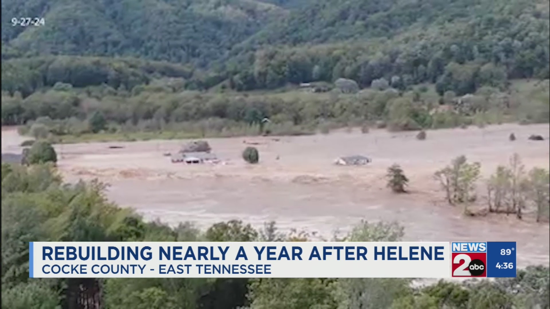 East Tennessee still rebuilding nearly a year after Hurricane Helene