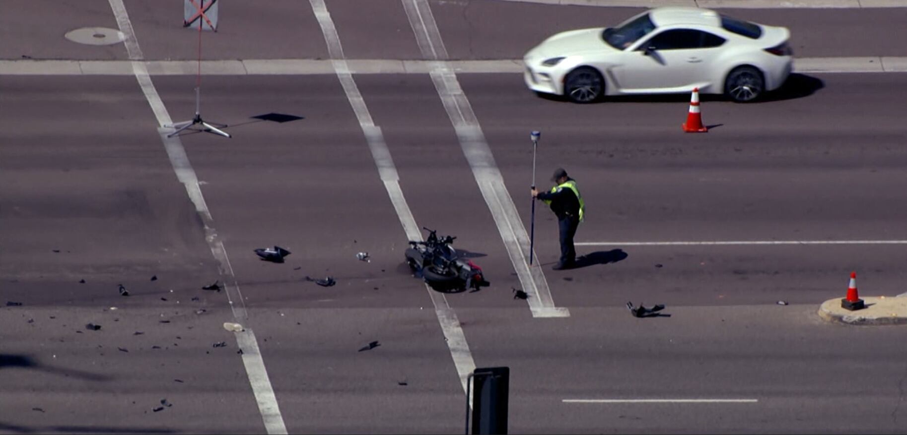 Crash leaves motorcycle rider seriously hurt in Surprise