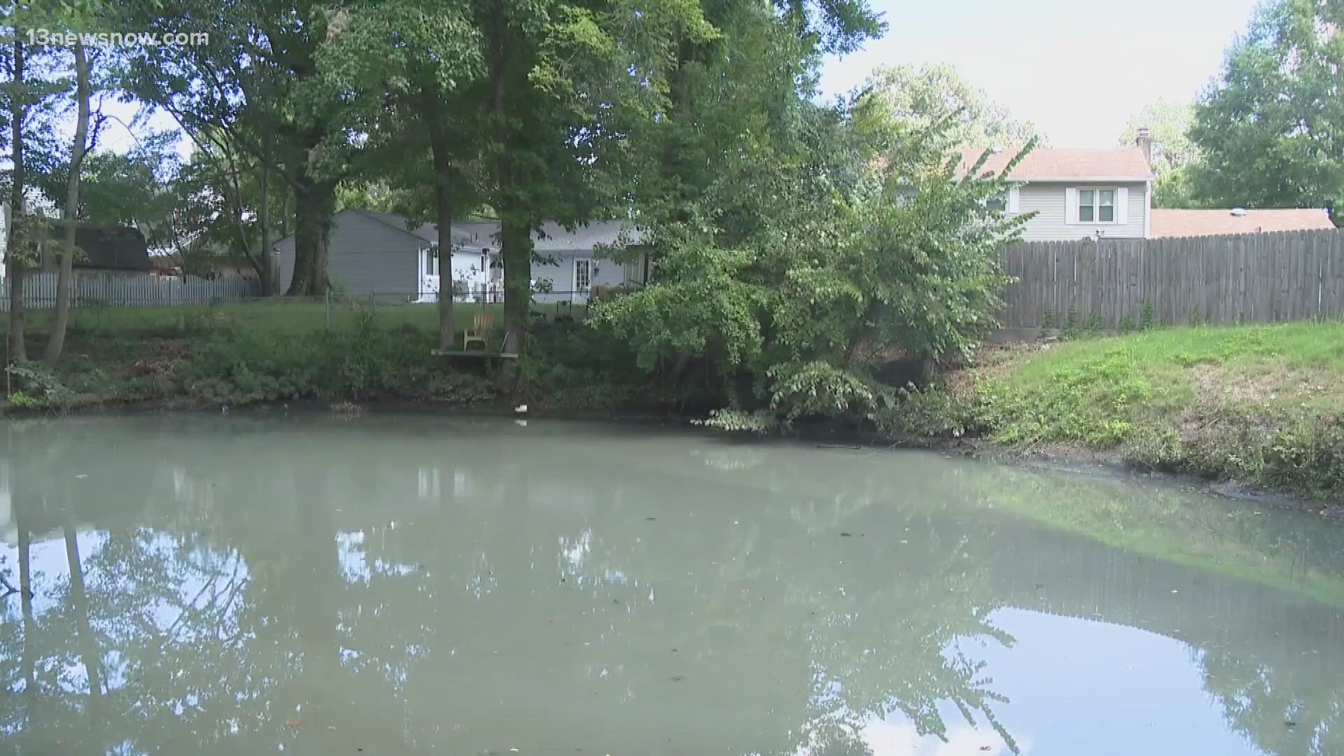Virginia Beach city officials say creek's smell is biological in origin
