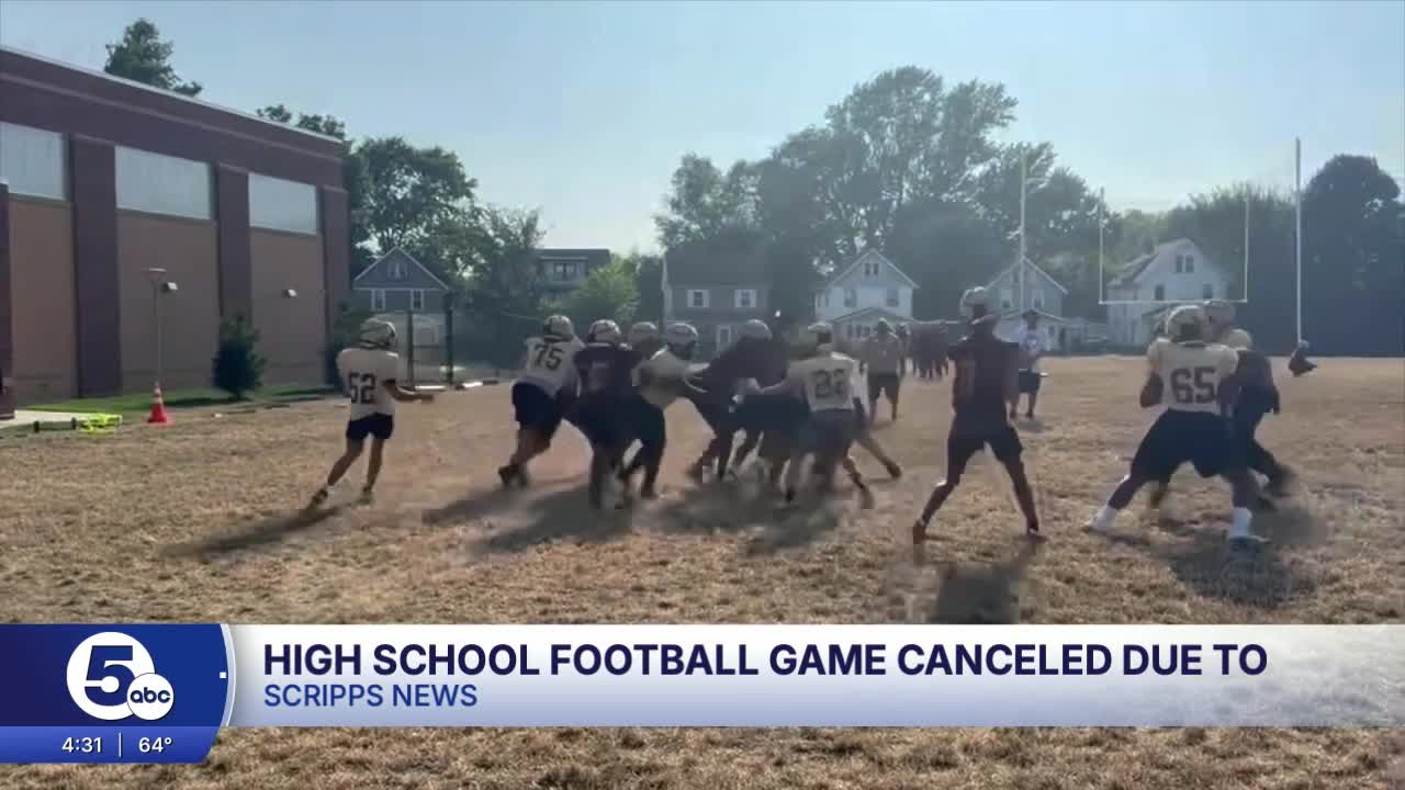 Another high school football game cancelled in Northeast Ohio