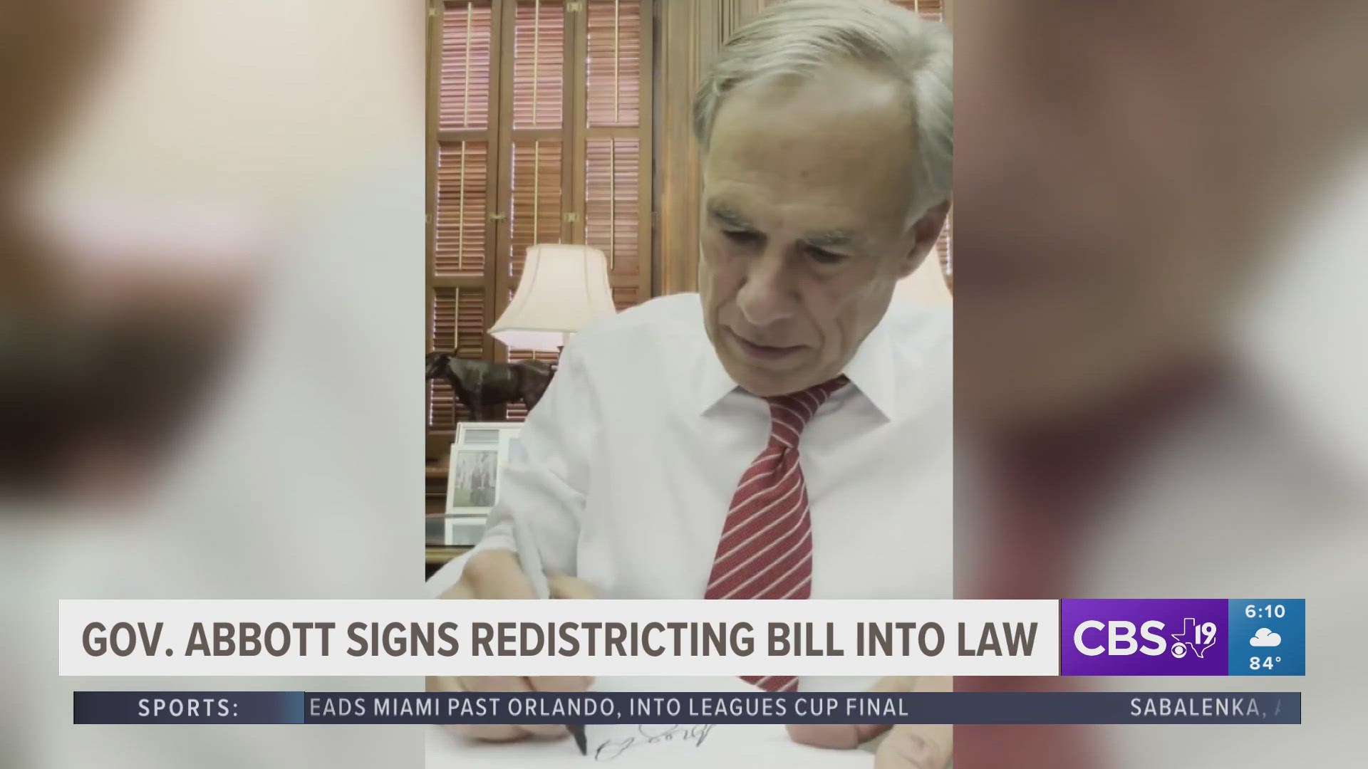 Gov. Abbott signs redistricting bill into law