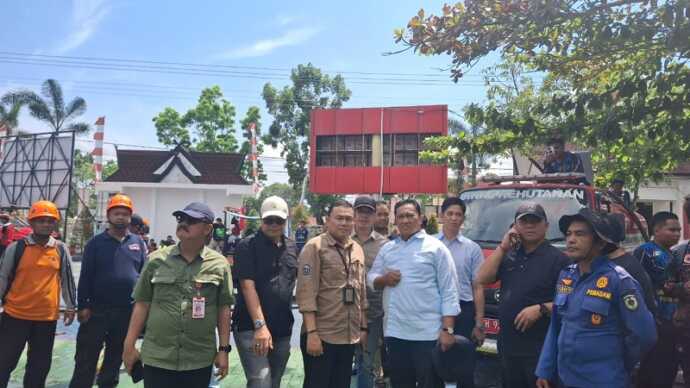 Kantor DPMPTSP Kalteng Terbakar, Wagub Edy: Pelayanan Publik Tidak Boleh Terhenti