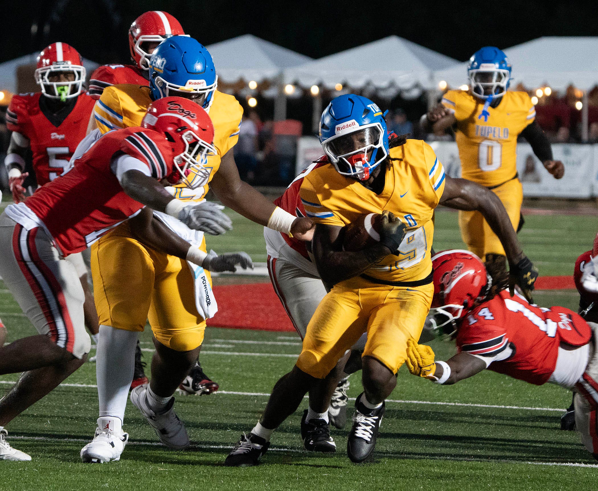 Kylan Bobo's 3 TDs lift Tupelo over Brandon in MHSAA football ...