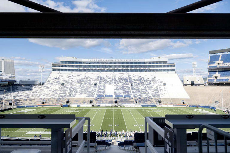 What's the new, temporary seating like in Beaver Stadium? Here's a ...