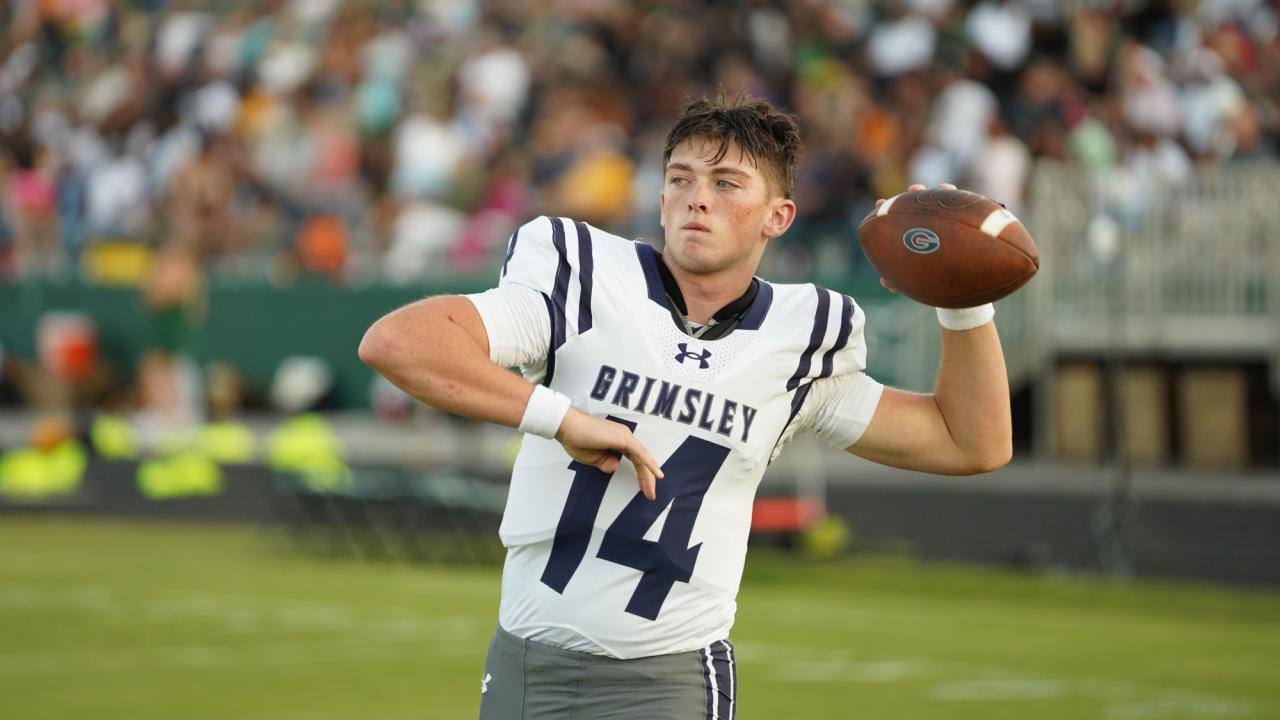 Without Faizon Brandon, freshman Brody Lowe leads No. 1 Grimsley past ...
