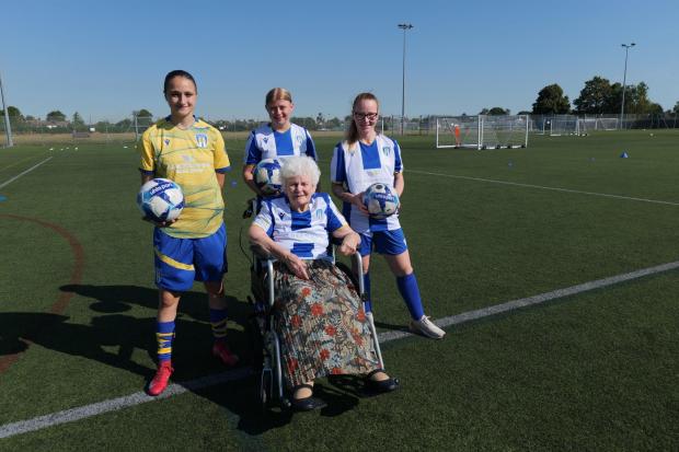 Football fan, 91, inspires care home to sponsor Colchester women's team