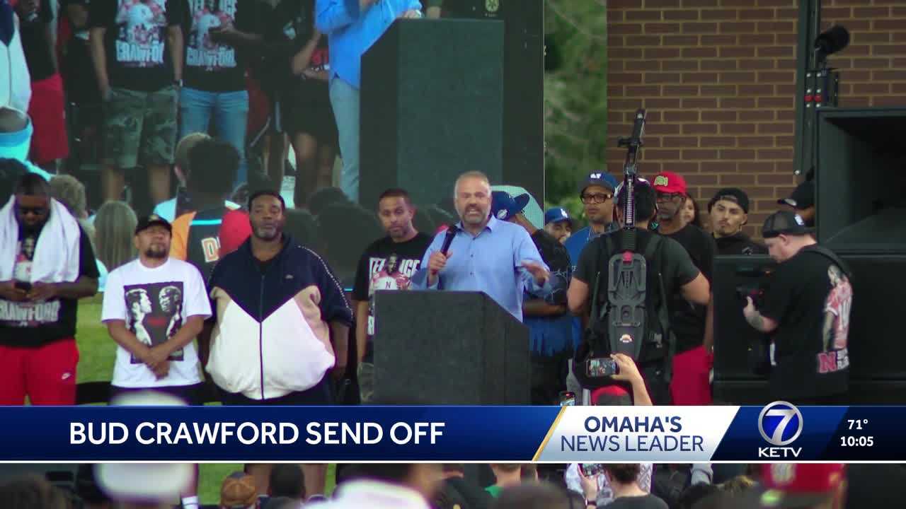 Omaha community, Coach Matt Rhule send Bud Crawford off to Las Vegas ...