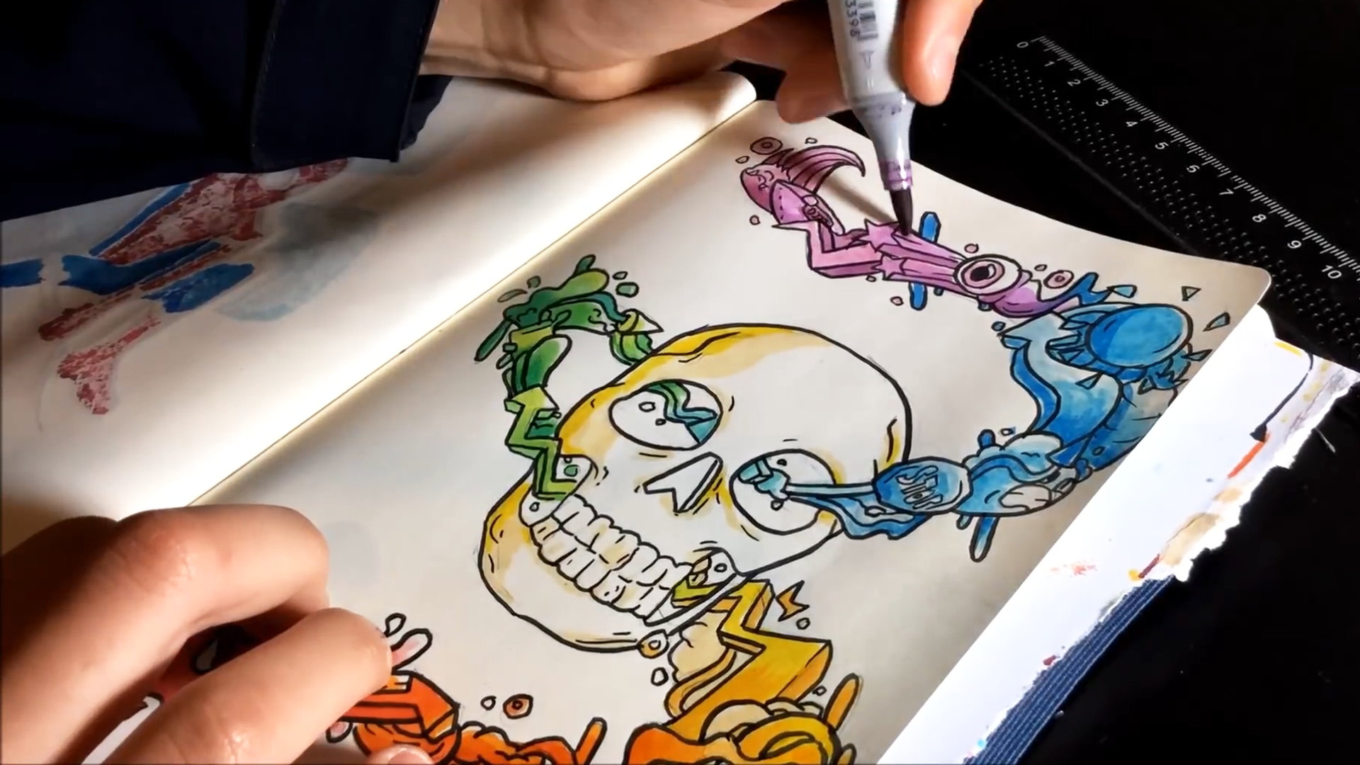 Spin the Wheel Doodle Art Challenge