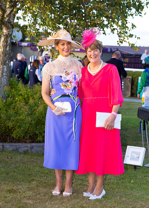 Unusual dress styled with mum's shawl wins Ladies Day at Wexford Races