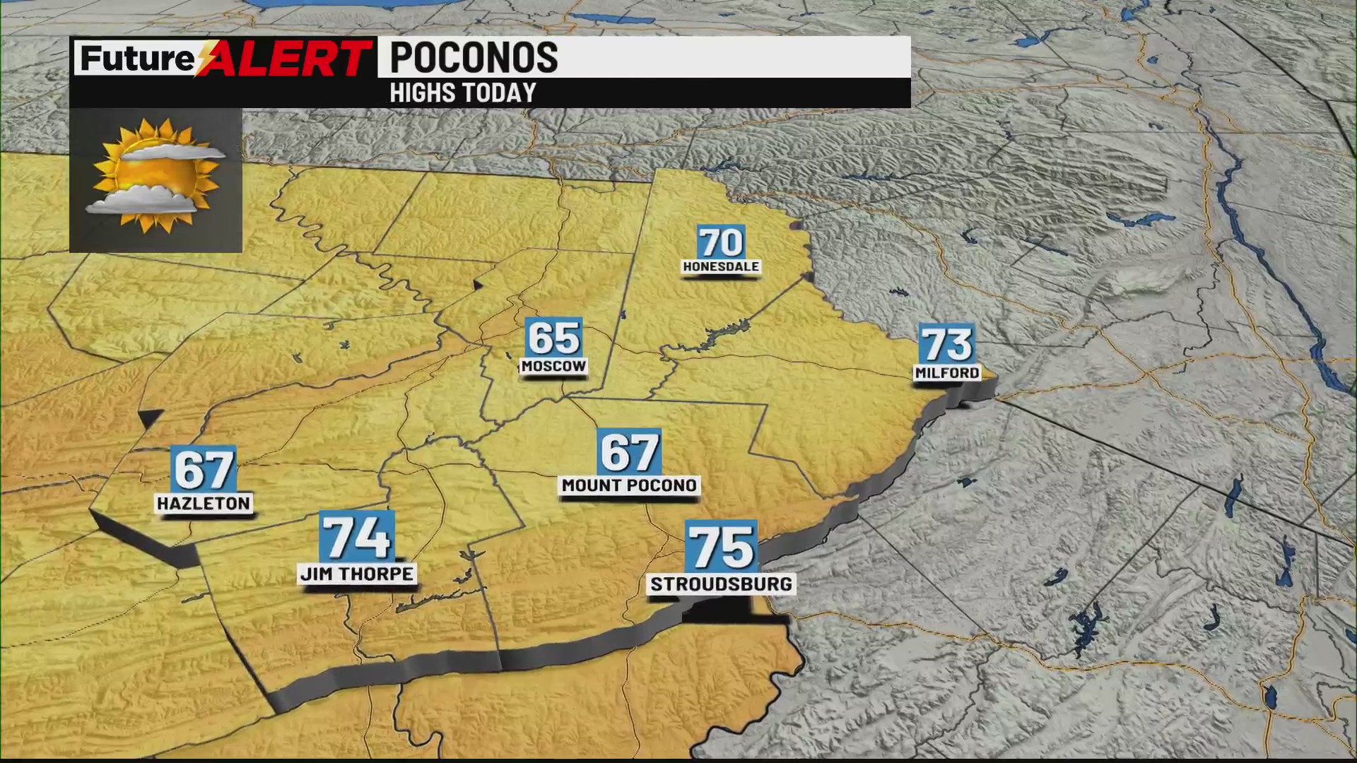 Pocono Mountains Weather Forecast - 8/30/25 - MORNING | 28/22 News