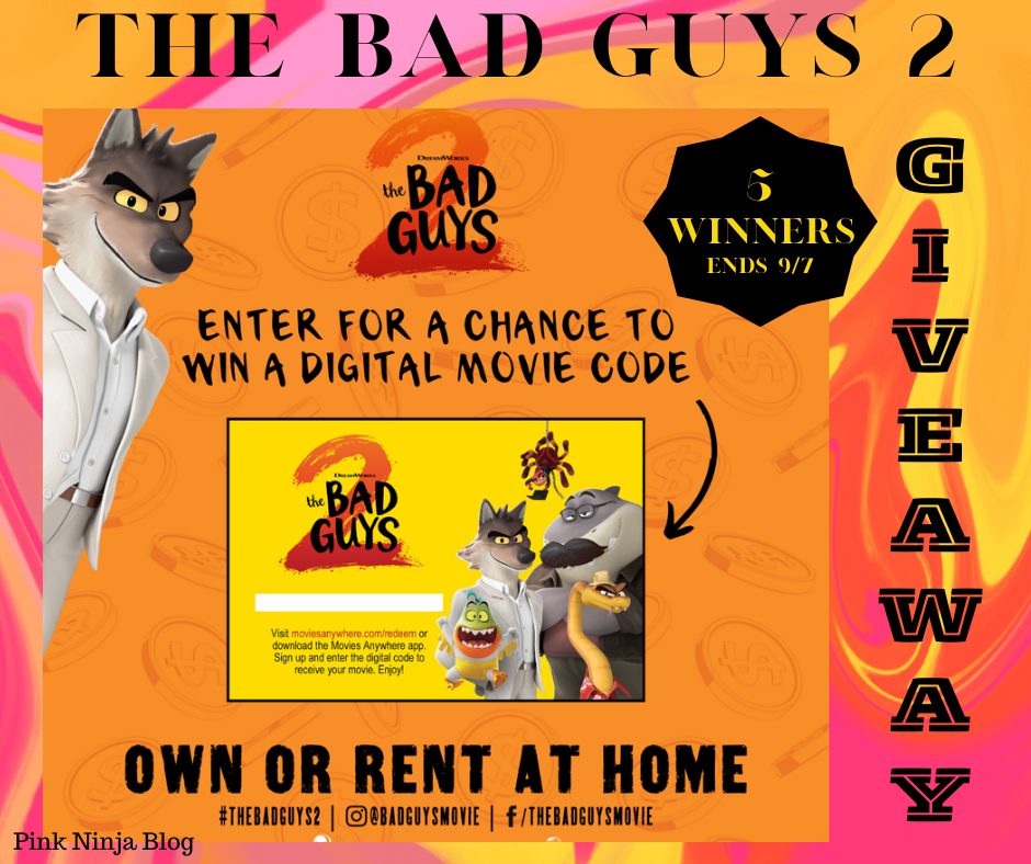 The Bad Guys 2 Digital Code Giveaway 5 WINNERS