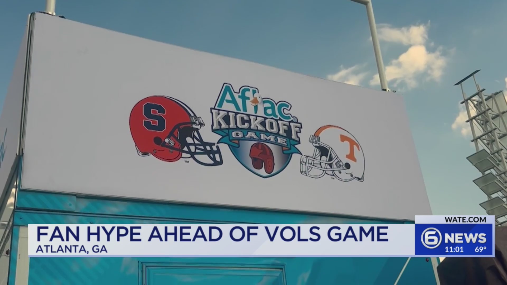 Tennessee Football fans travel to Atlanta for the Aflac Kickoff game to open the season