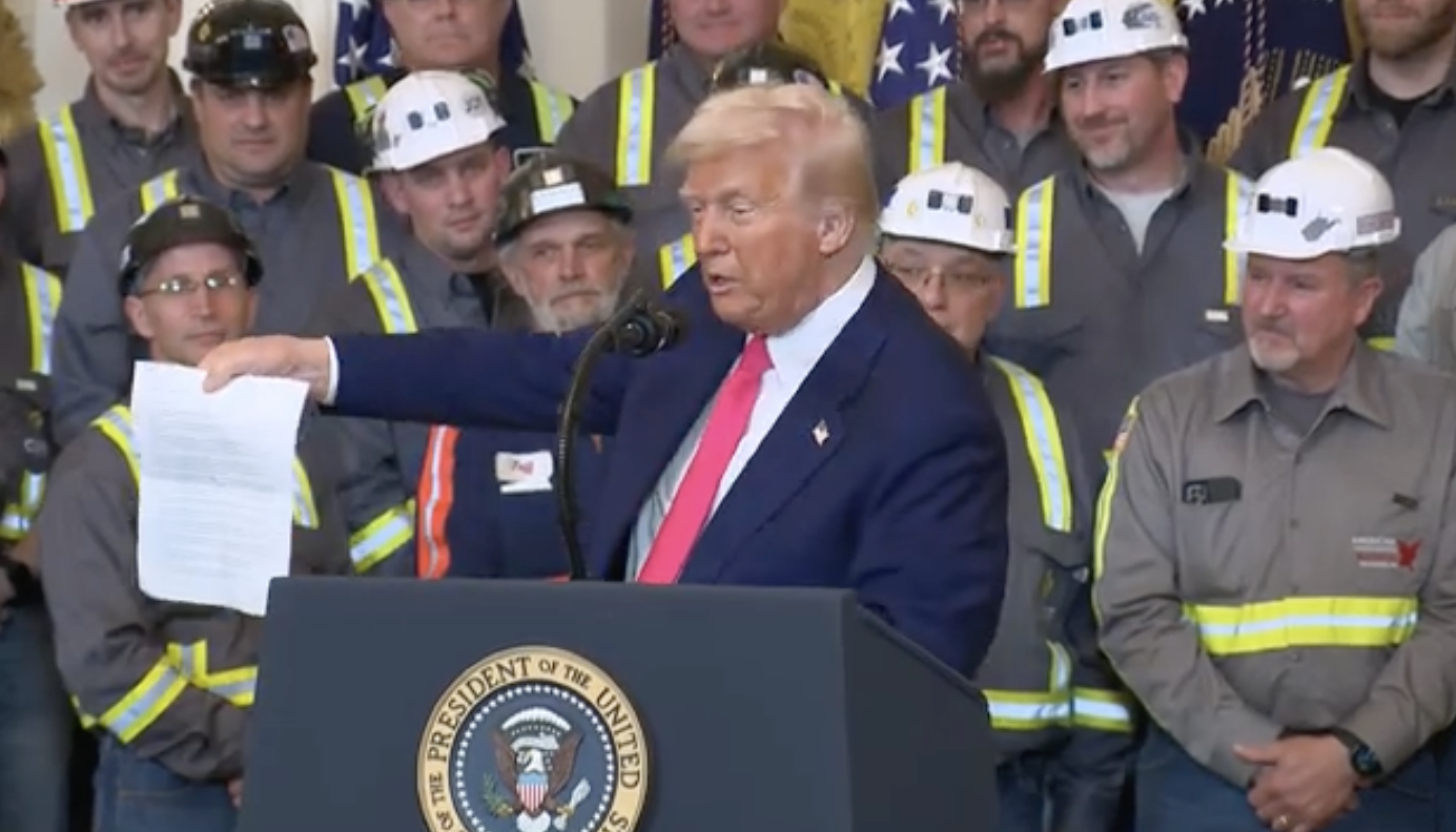 'Hopefully You Can Sell It': Trump Defaces Coal Miner's Speech With ...