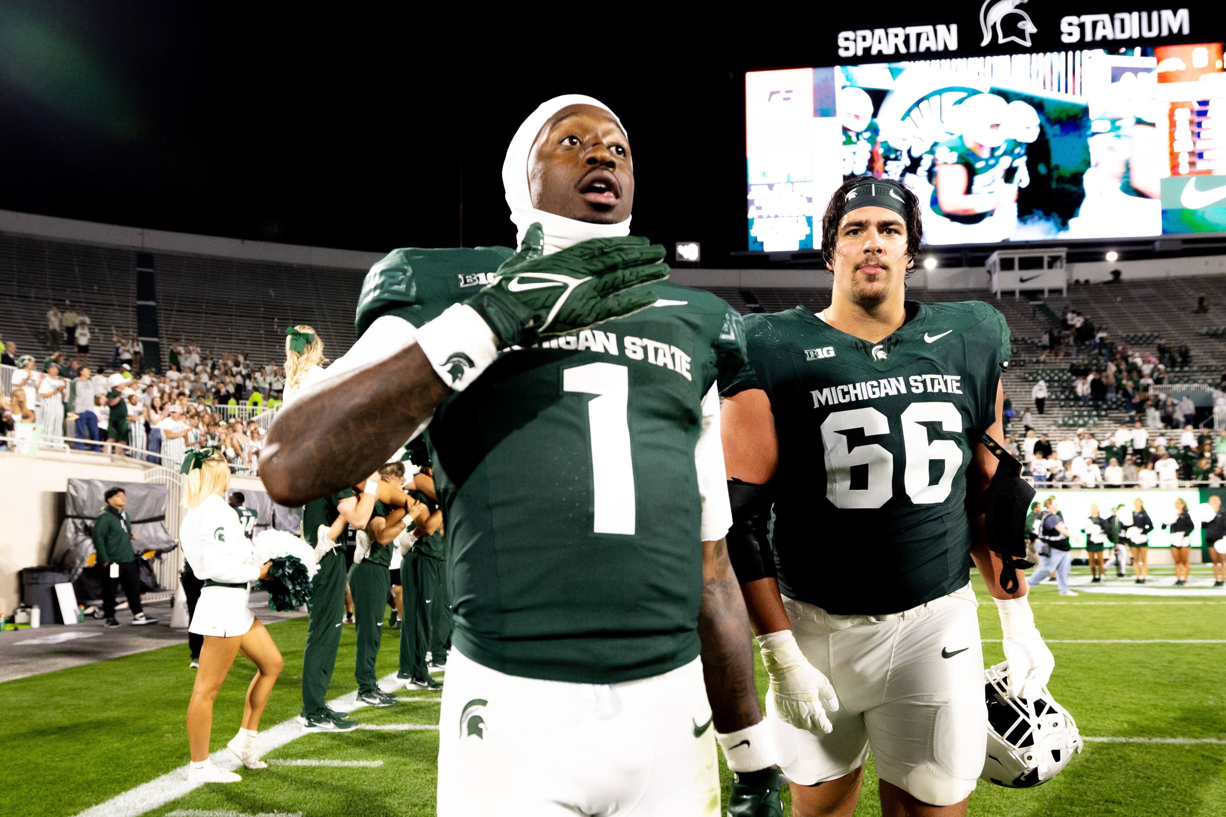 PFF grades, snap counts: Transfers thrive in Michigan State debuts