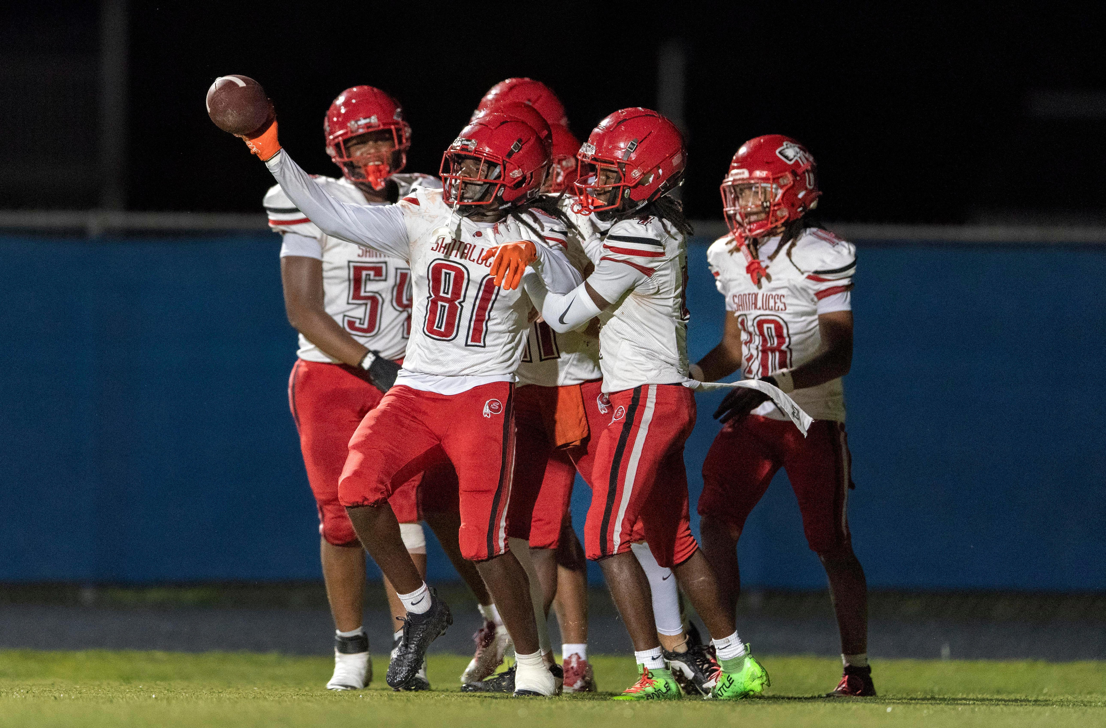 Kelsey Gerald's late touchdown helps Santaluces football to rivalry win ...
