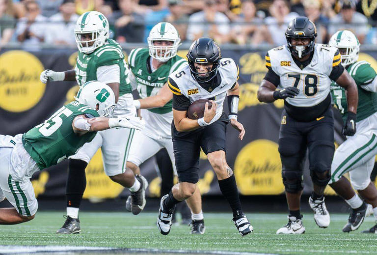 Swann's song: App State's new QB rocks Panther stadium in big win over ...