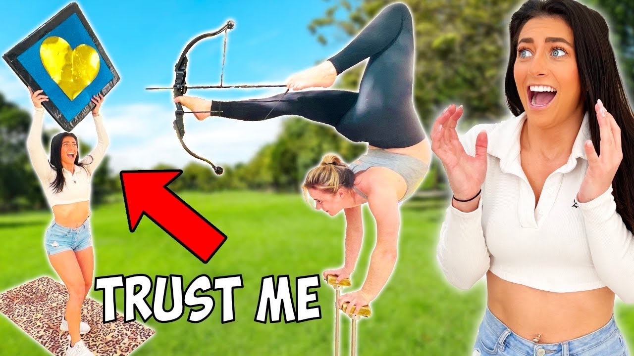 Friends face their biggest fears with extreme archery stunts