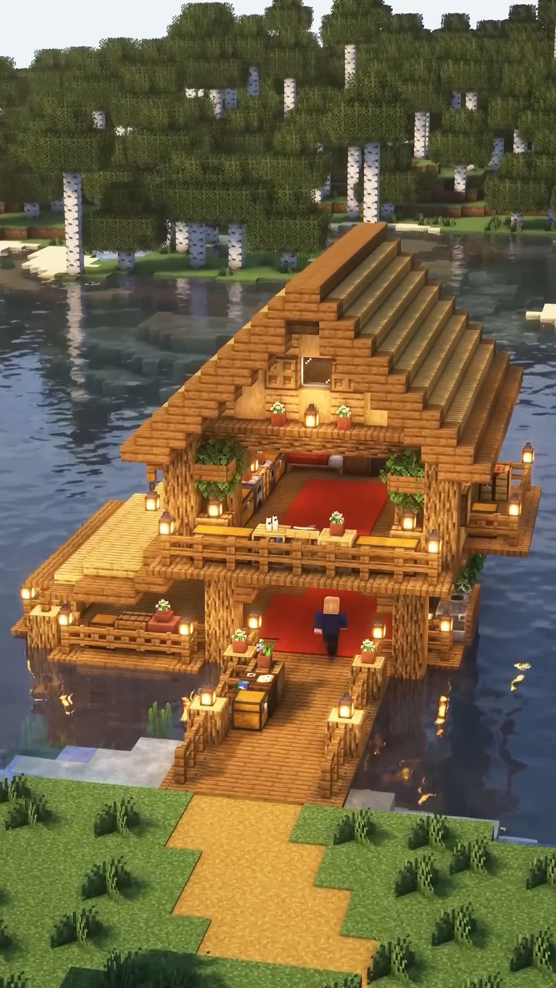 Water House Build in Minecraft