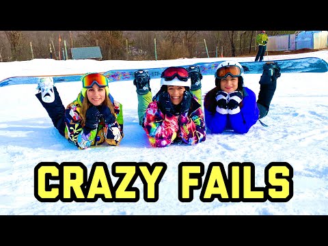 First Time Snowboarding and Learning Body Control