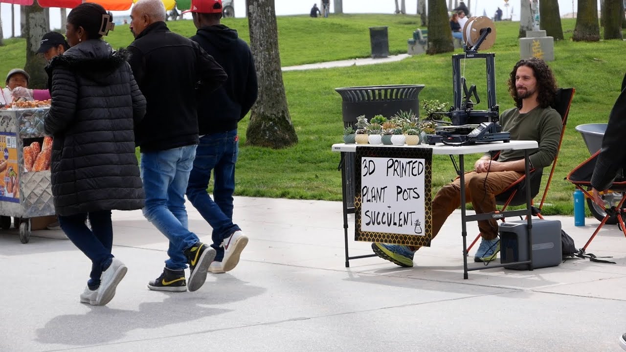 I tried starting a sidewalk 3D printing business