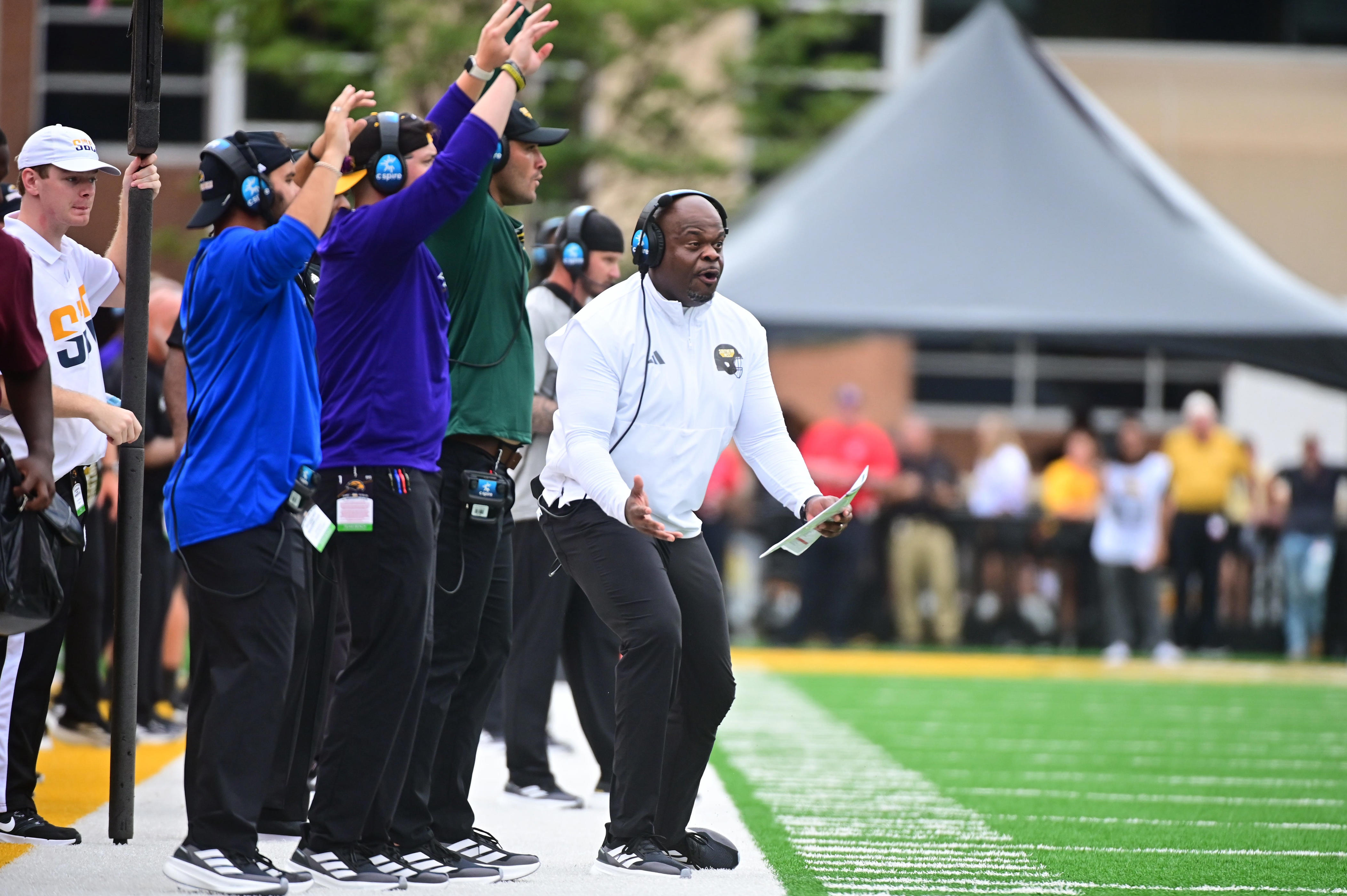 How Southern Miss football coach Charles Huff described first win with ...