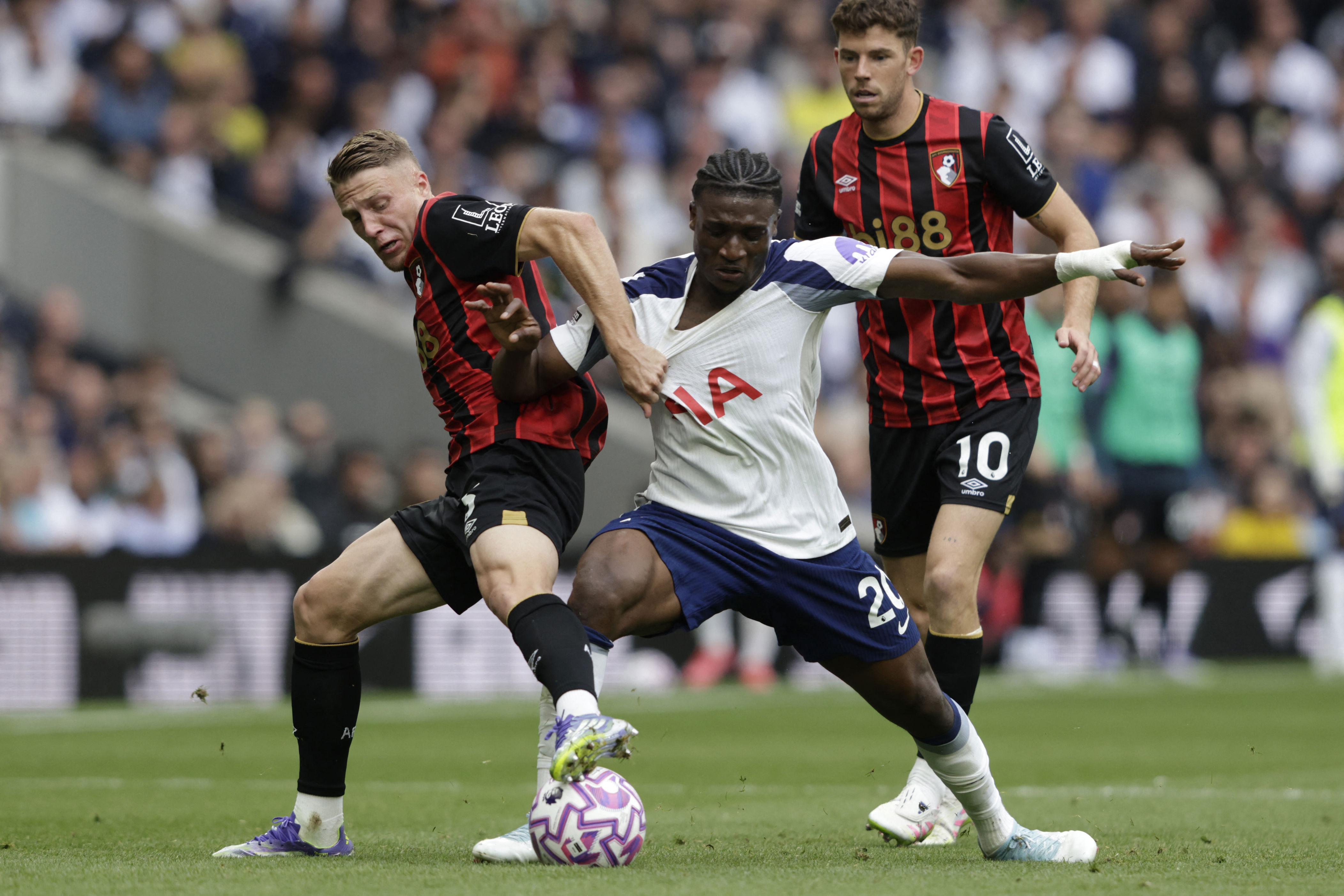 Tottenham player ratings vs Bournemouth: Mohammed Kudus quiet as Pedro ...