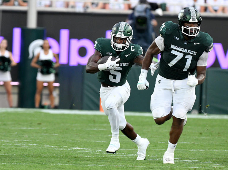 Looking at Michigan State football's top five graded offensive players ...