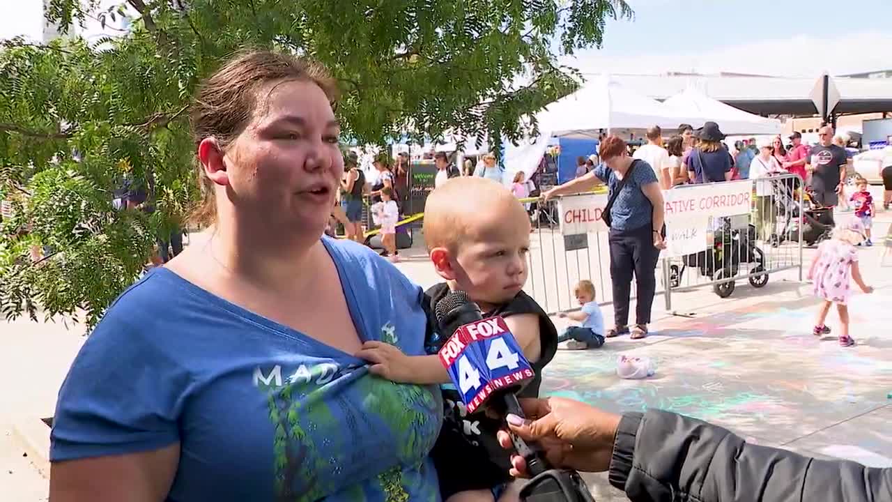 Sidewalks come alive at KC Chalk and Walk Festival in River Market