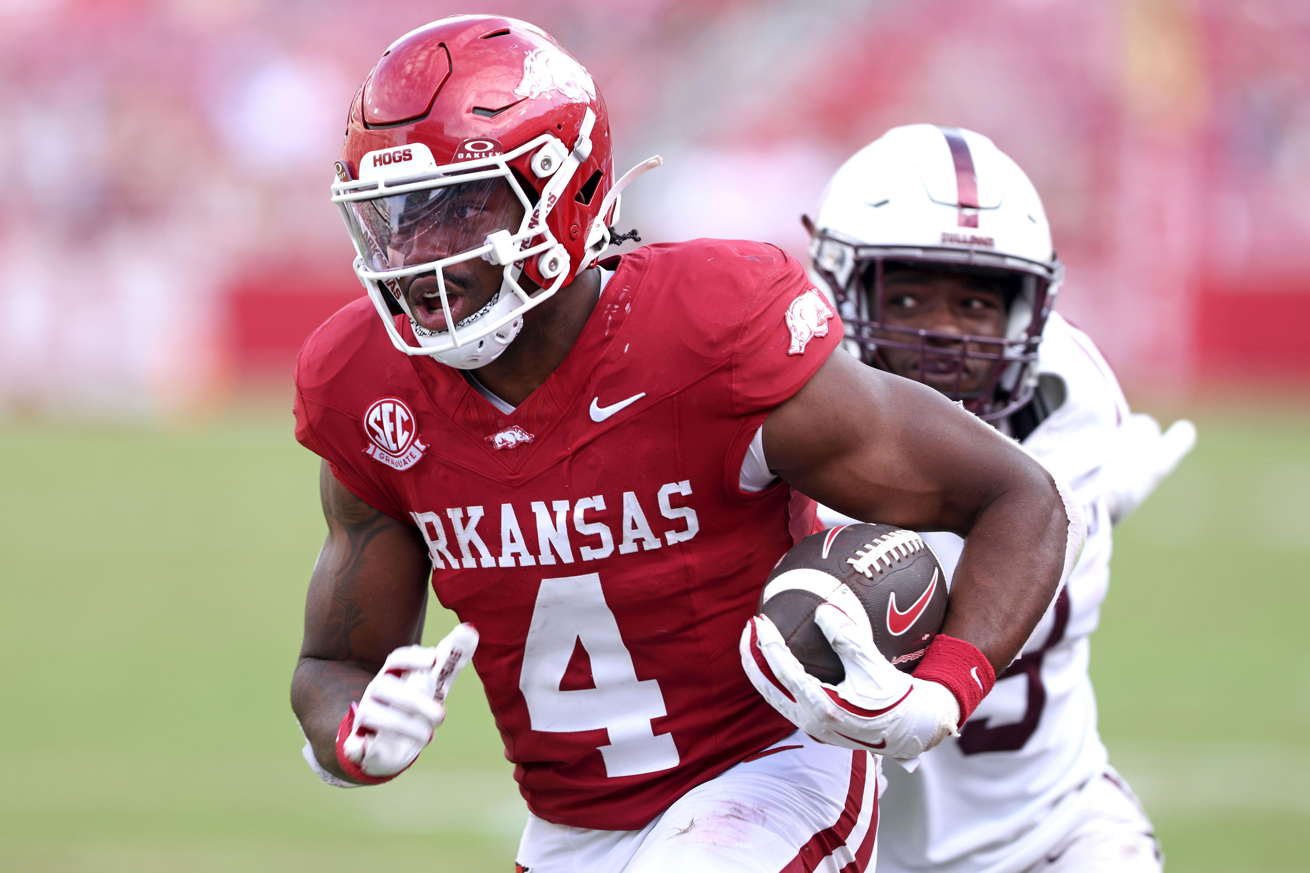 Raiders pick Arkansas RB Mike Washington Jr. in 2026 NFL Draft ...
