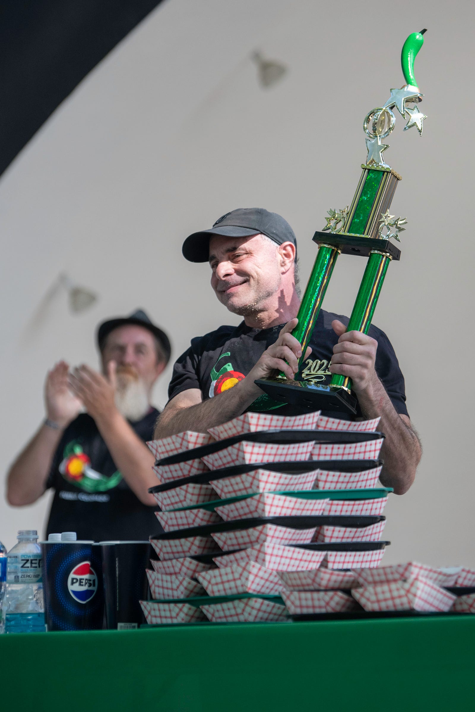 World Record set in the 7th annual World Slopper Eating Contest