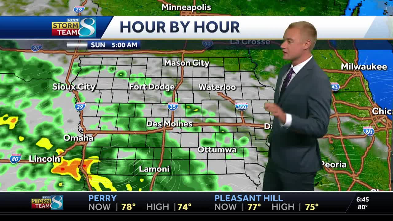Labor Day showers ahead for parts of the state