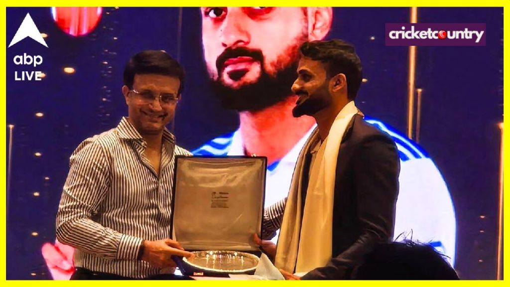CAB Annual Awards Event: Akash Deep receives Special award from Sourav ...