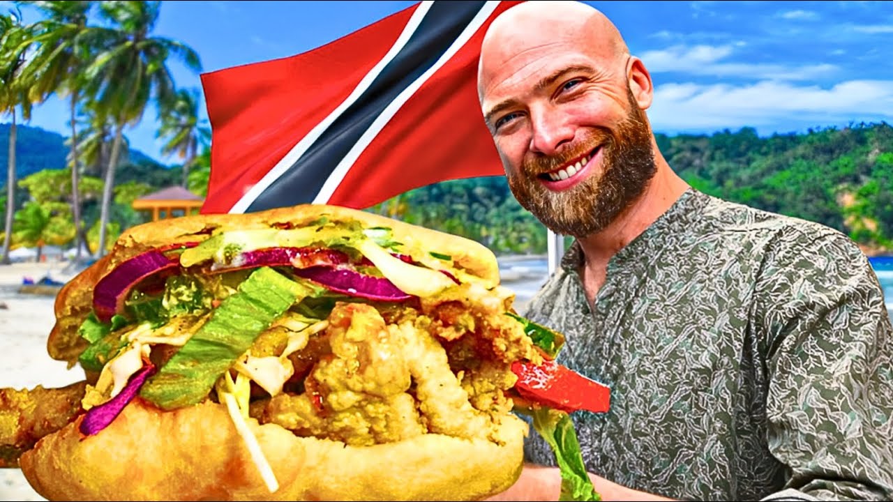 Trinidad's best seafood! Bake & shark on Maracas Beach, Trinidad! 🇹🇹